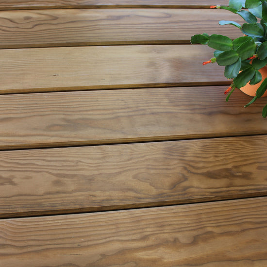 Lame Terrasse Pin Maritime 27x145x2400 mm Classe 4 Brun – Gascogne Bois