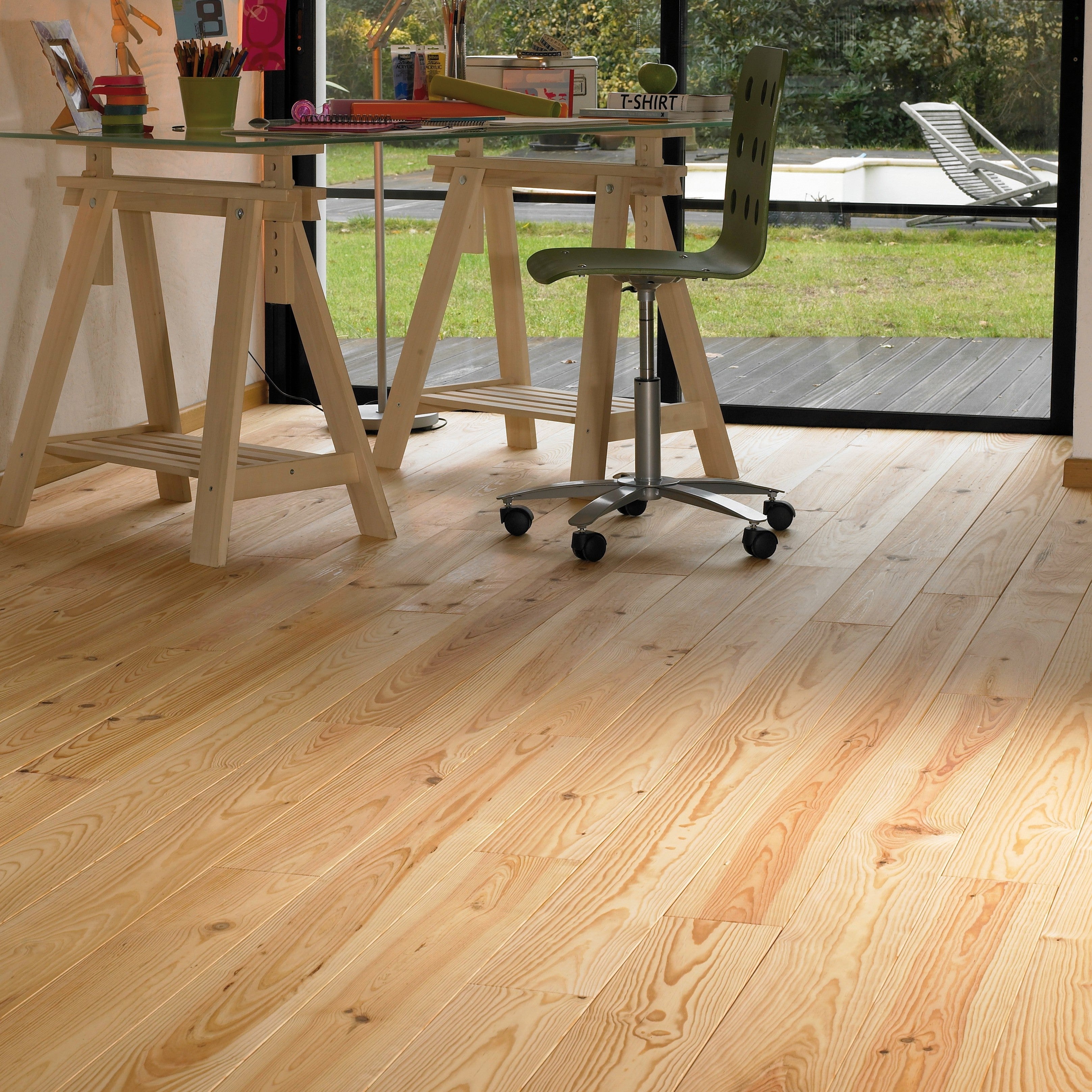 Parquet Massif Pin Maritime 21x155x2400 mm – Gascogne Bois