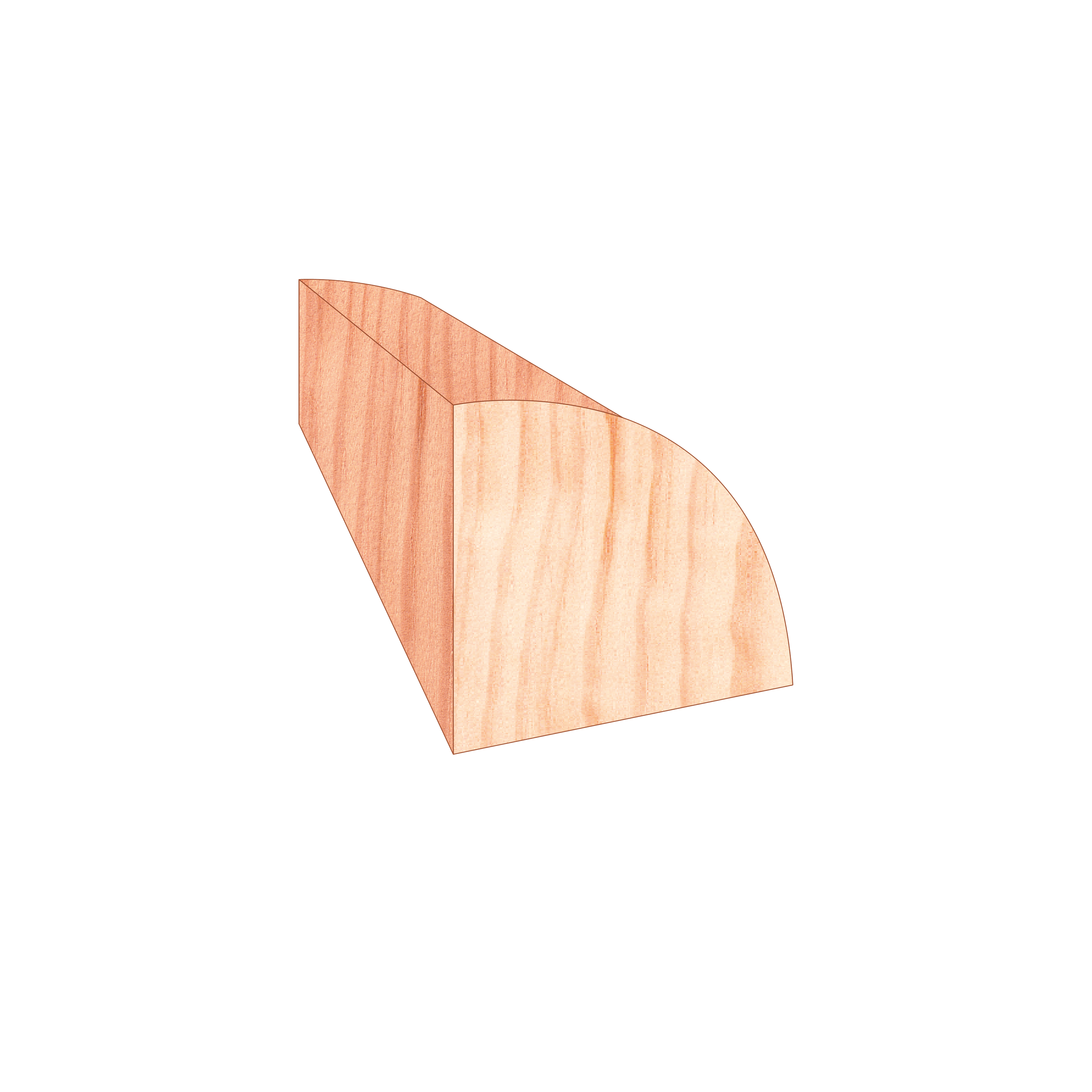 Quart de Rond Pin Maritime 17x17x2400 mm – Gascogne Bois